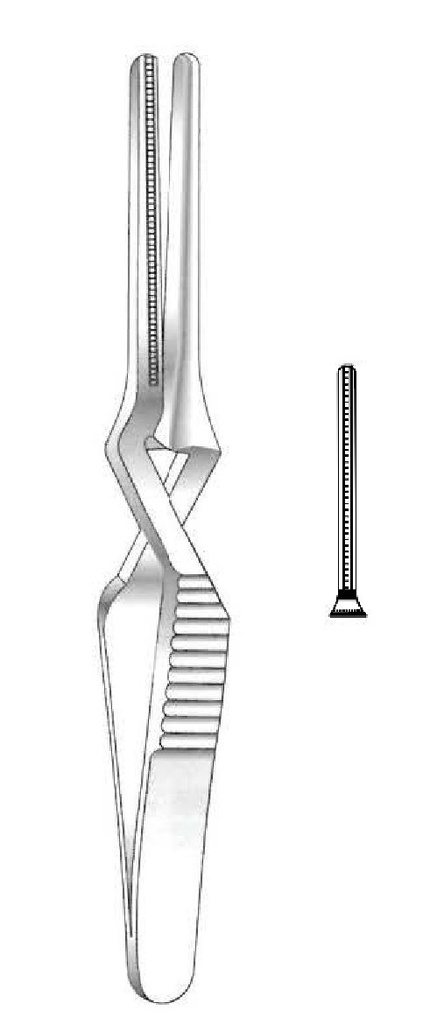 Pinza bulldog atraumática De Bakey, recta - longitud = 7.5 cm / 3 ...