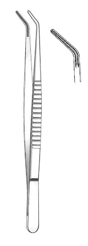 Pinza para disección atraumatica vascular De Bakey, curva, ancho = 2 mm ...