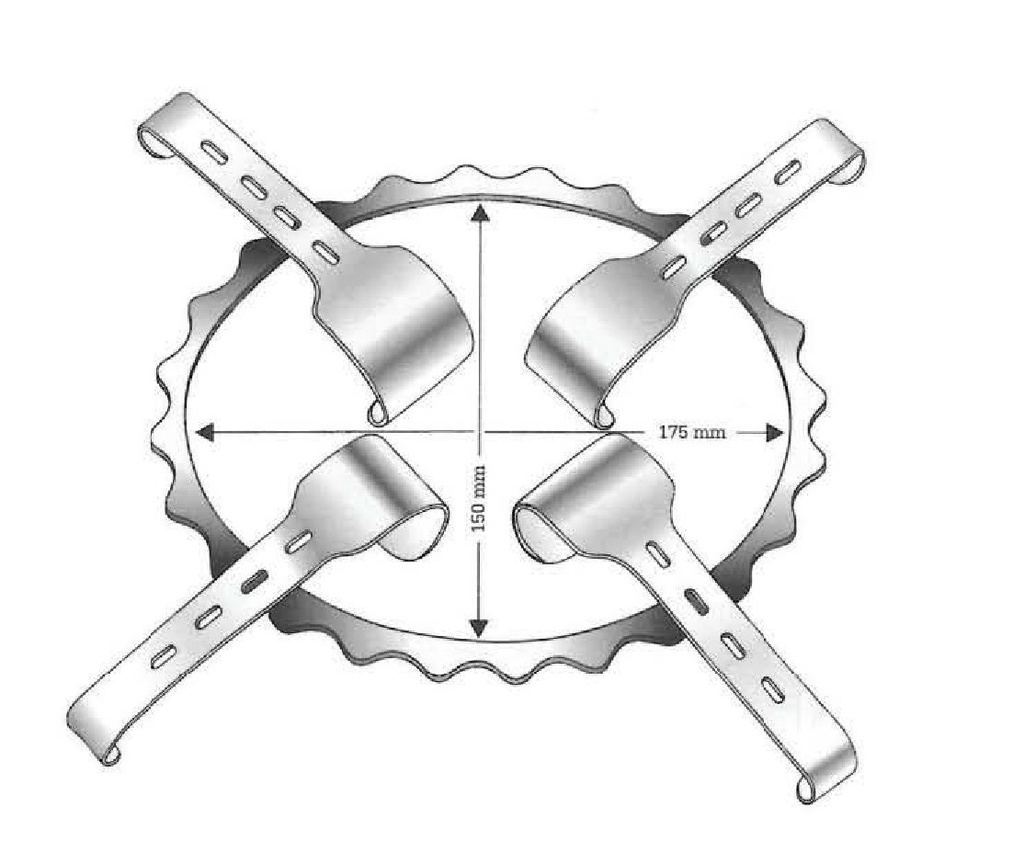 Separador Denis-Browne con juego completo, un marco y cuatro valvas ...