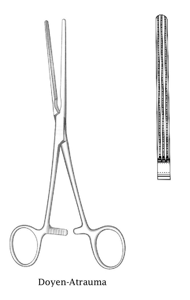 Pinza intestinal Doyen, recta - longitud = 16 cm / 6-1/4" | Surgicalmed.es