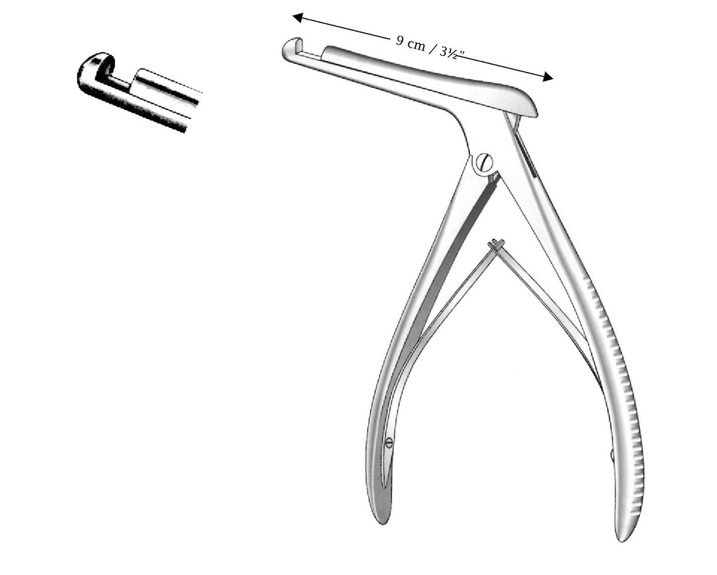 Pinza gubia de Kerrison, tamaño = 5 x 5 mm | Surgicalmed.es