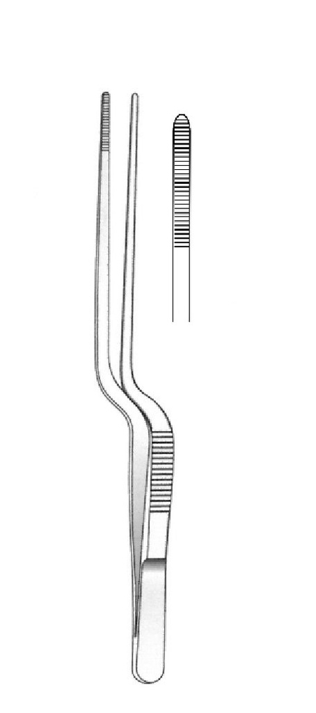 Pinza para disección oído Lucae, dientes dentadas | Surgicalmed.es