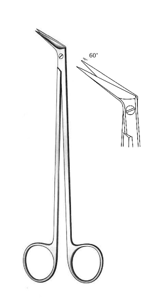 Tijera vascular Potts-Smith, estándar, ángulo = 60° | Surgicalmed.es