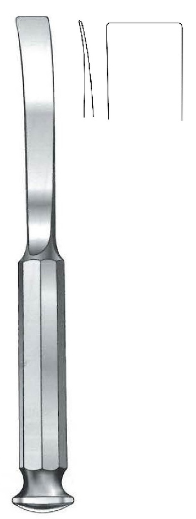 Osteótomo Tessier para toma de injertos de ilion y tibia, curva, ancho ...