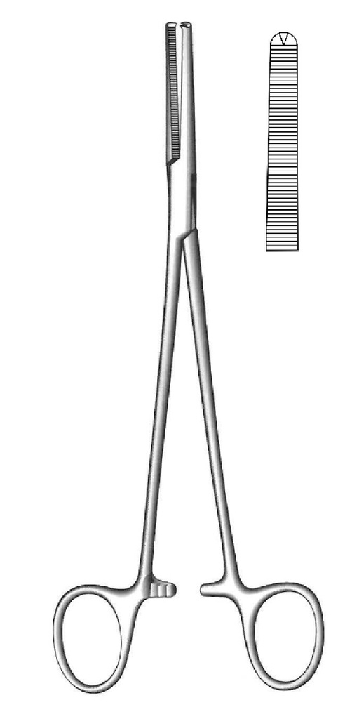 Pinza para histerectomía Phaneuf premium, recta | Surgicalmed.es